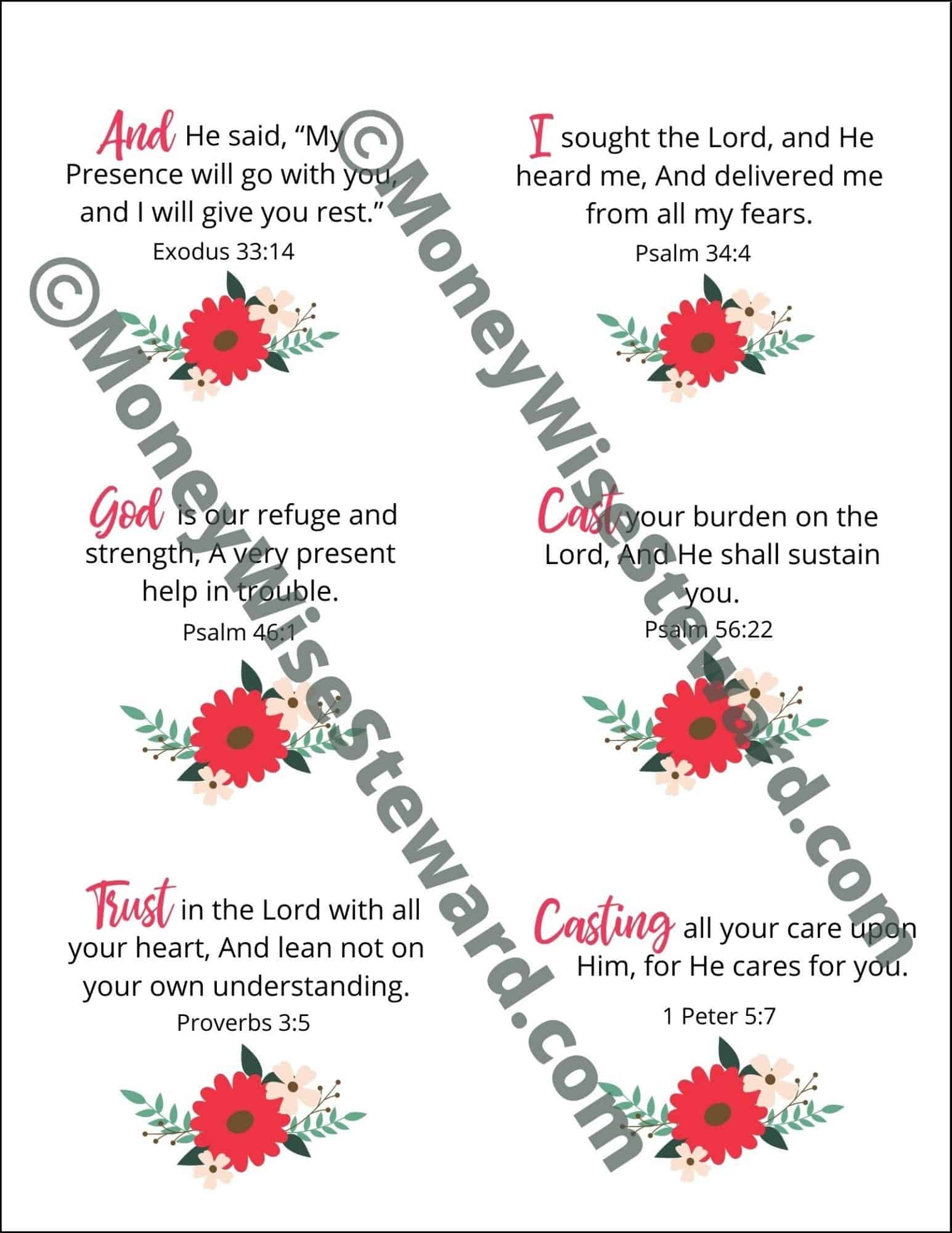 10 Free Printable Bible Verses That Will Bless You