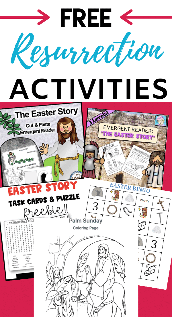 Resurrection of Jesus: Free Easter Activities for Kids