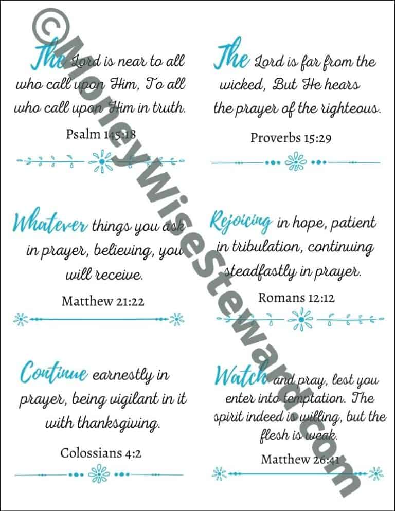 10 Free Printable Bible Verses That Will Bless You
