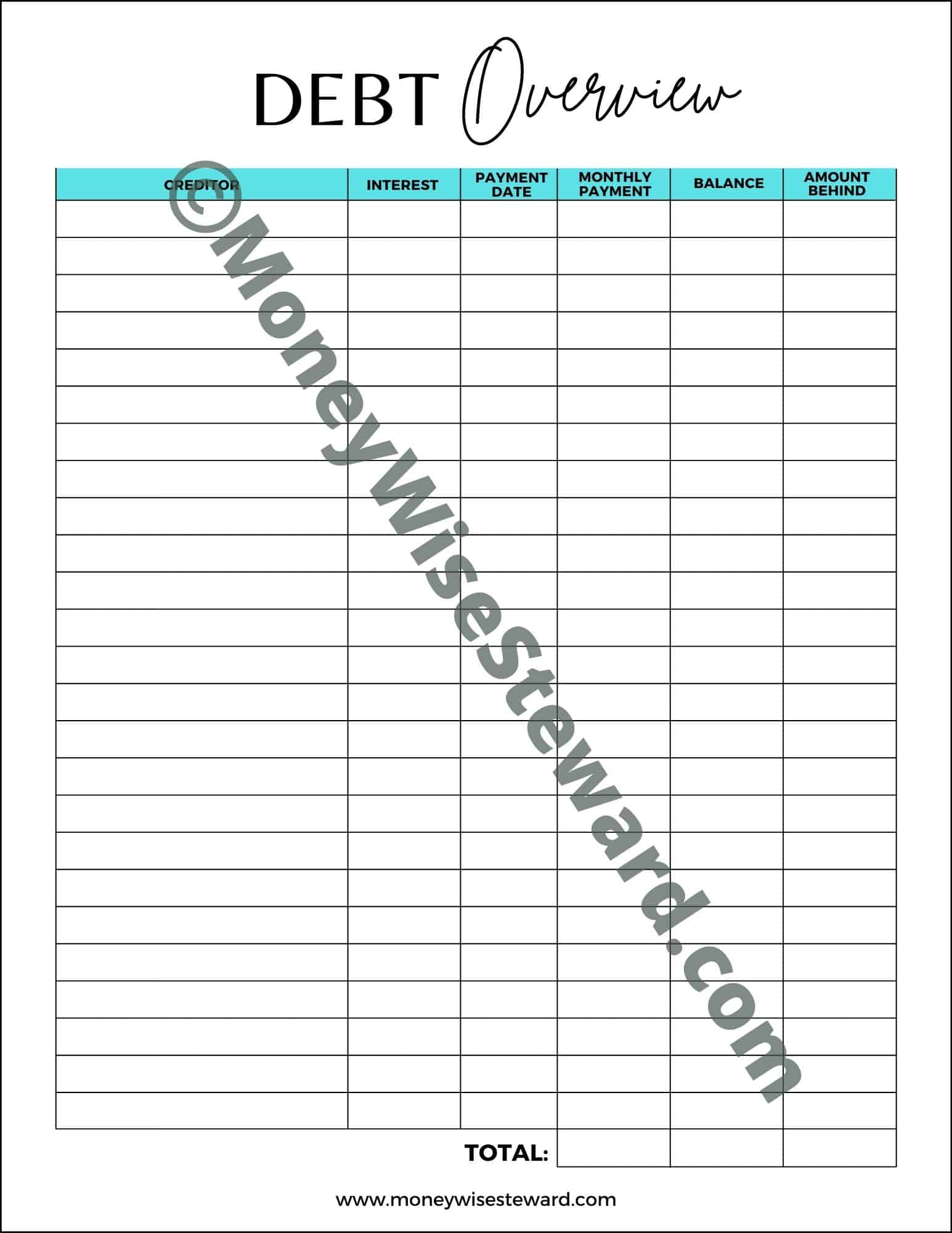 9 Free Printable Budget Worksheets That You Need